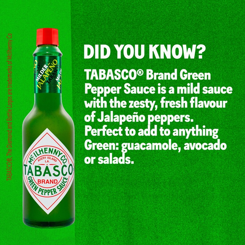 Tabasco Mild Green Hot Pepper Sauce - Morrisons Online Groceries & Offers