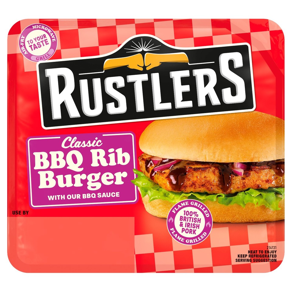Rustlers BBQ Rib Burger 122g - Morrisons Online Groceries & Offers