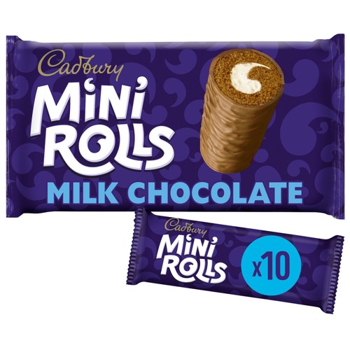 Cadbury Milk Chocolate Mini Rolls Cakes 10 Pack - Morrisons Online ...