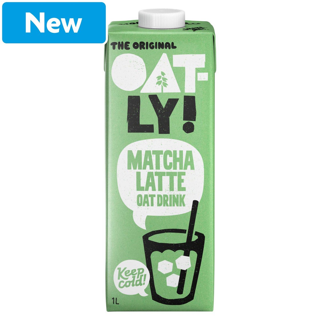 Oatly Matcha Latte Oat Drink 1L - Morrisons Online Groceries & Offers