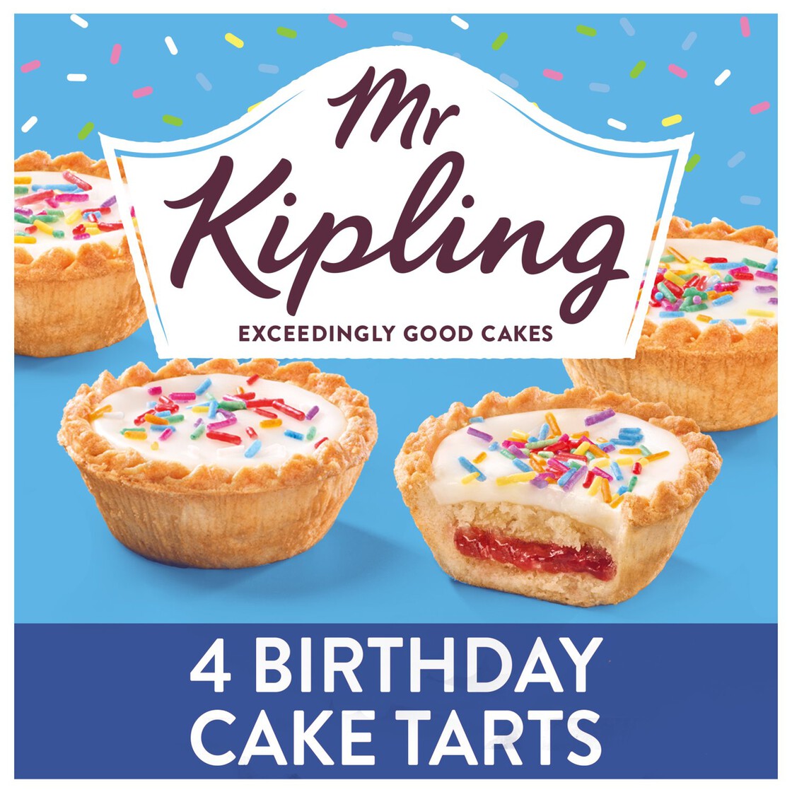 Mr Kipling 4 Birthday Cake Tarts - Morrisons Online Groceries & Offers