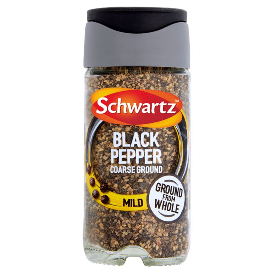 Schwartz Coarse Ground Black Pepper Jar - Morrisons Online Groceries ...
