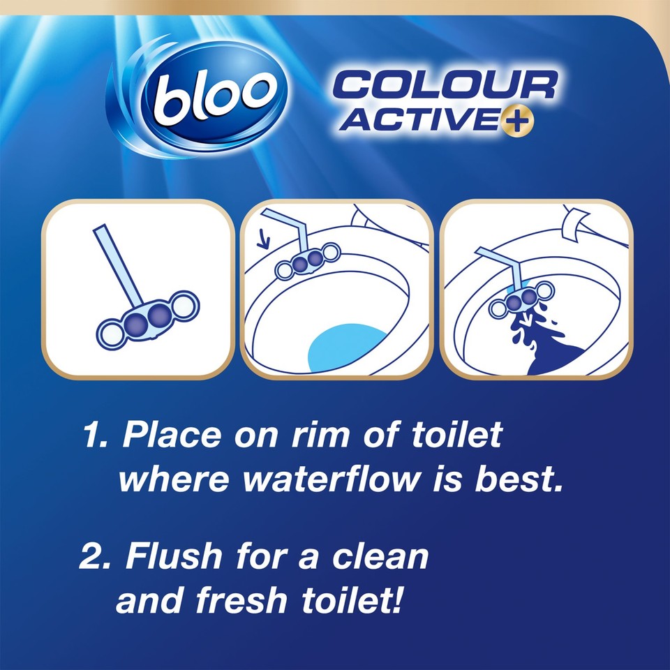 Bloo Blue Active Rim Block Bleach - Morrisons Online Groceries & Offers