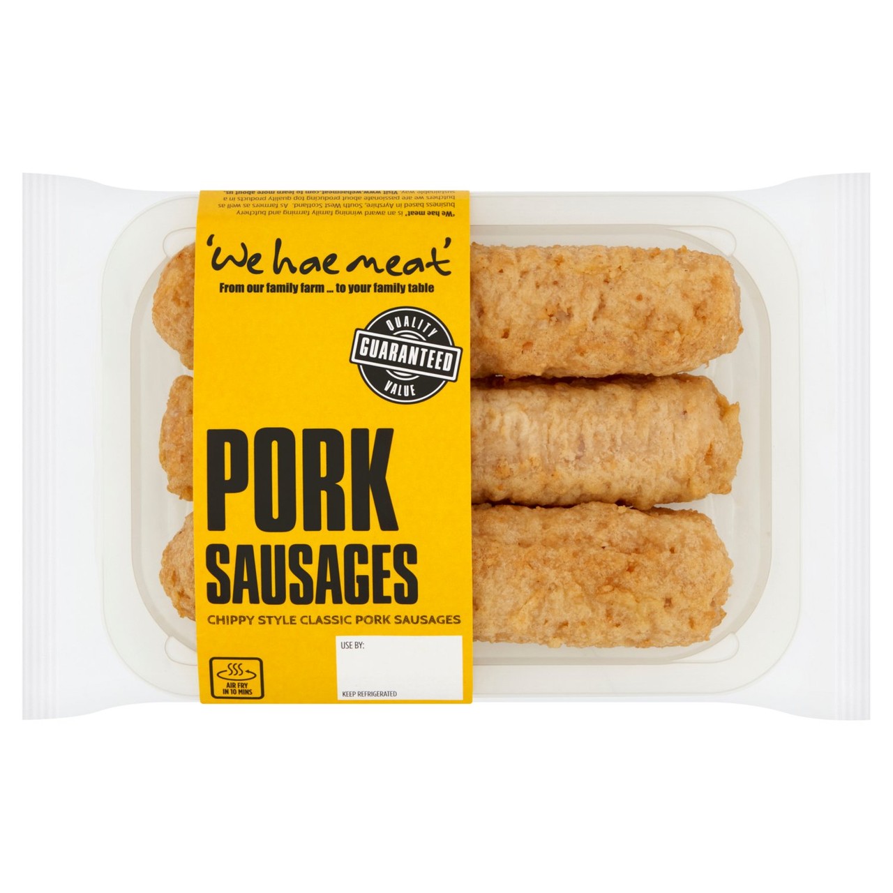We Hae Meat Chippy Style Pork Sausages - Morrisons Online Groceries ...