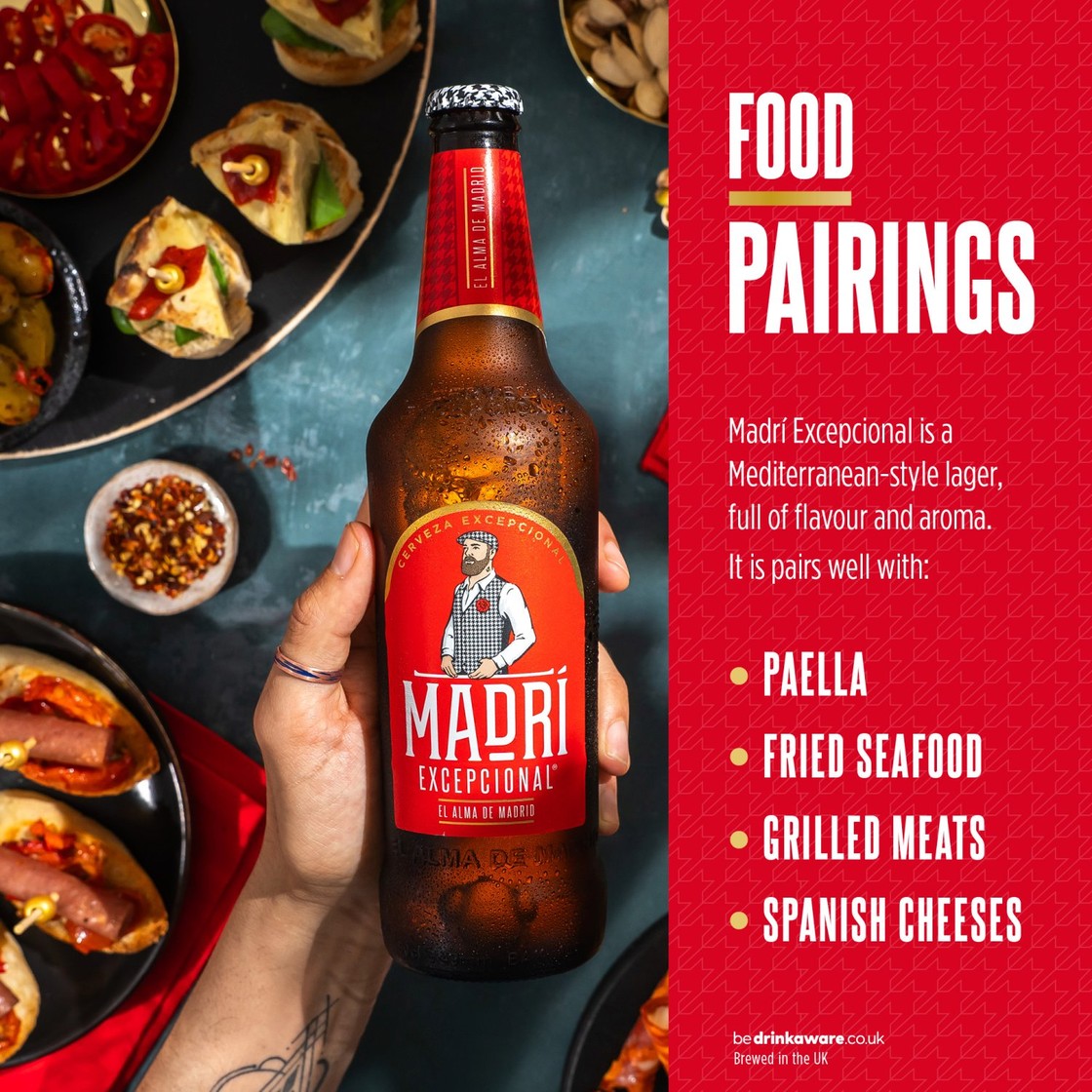 Madri Exceptional Lager Beer Bottles 4x330ml - Morrisons Online ...