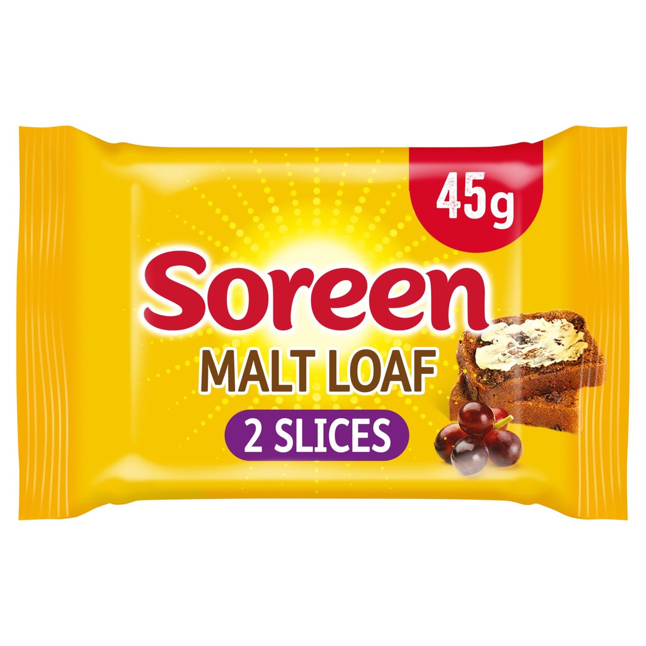 Soreen 2 Malt Loaf Slices 45g - Morrisons Online Groceries & Offers