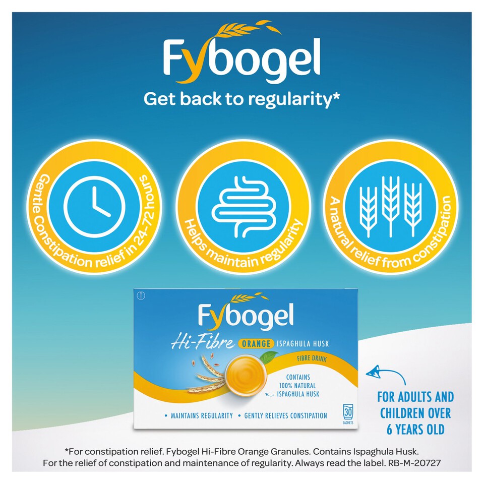 Fybogel Hi - Fibre Orange Flavour, 30 Sachets - Morrisons Online ...