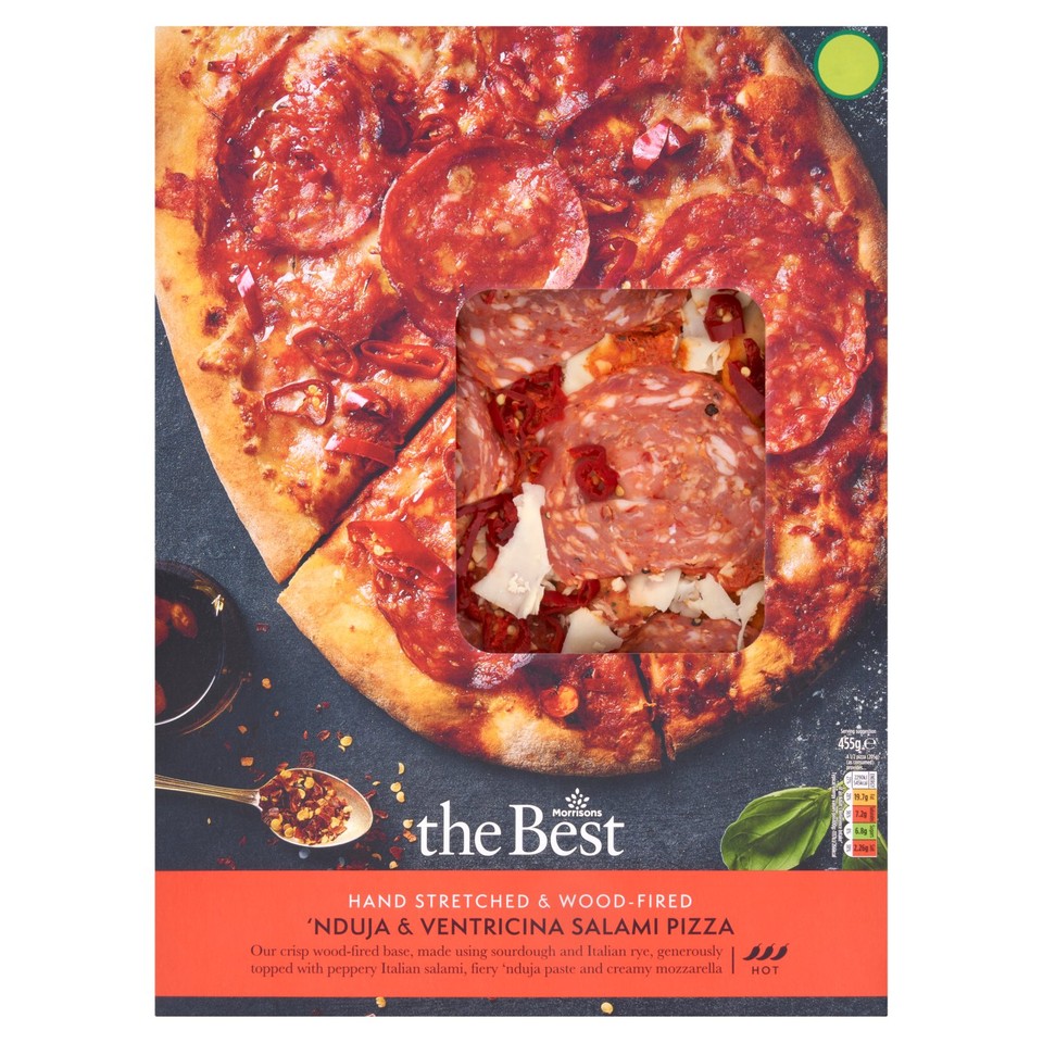 Morrisons The Best 'Nduja Meat Feast Pizza - Morrisons Online Groceries ...