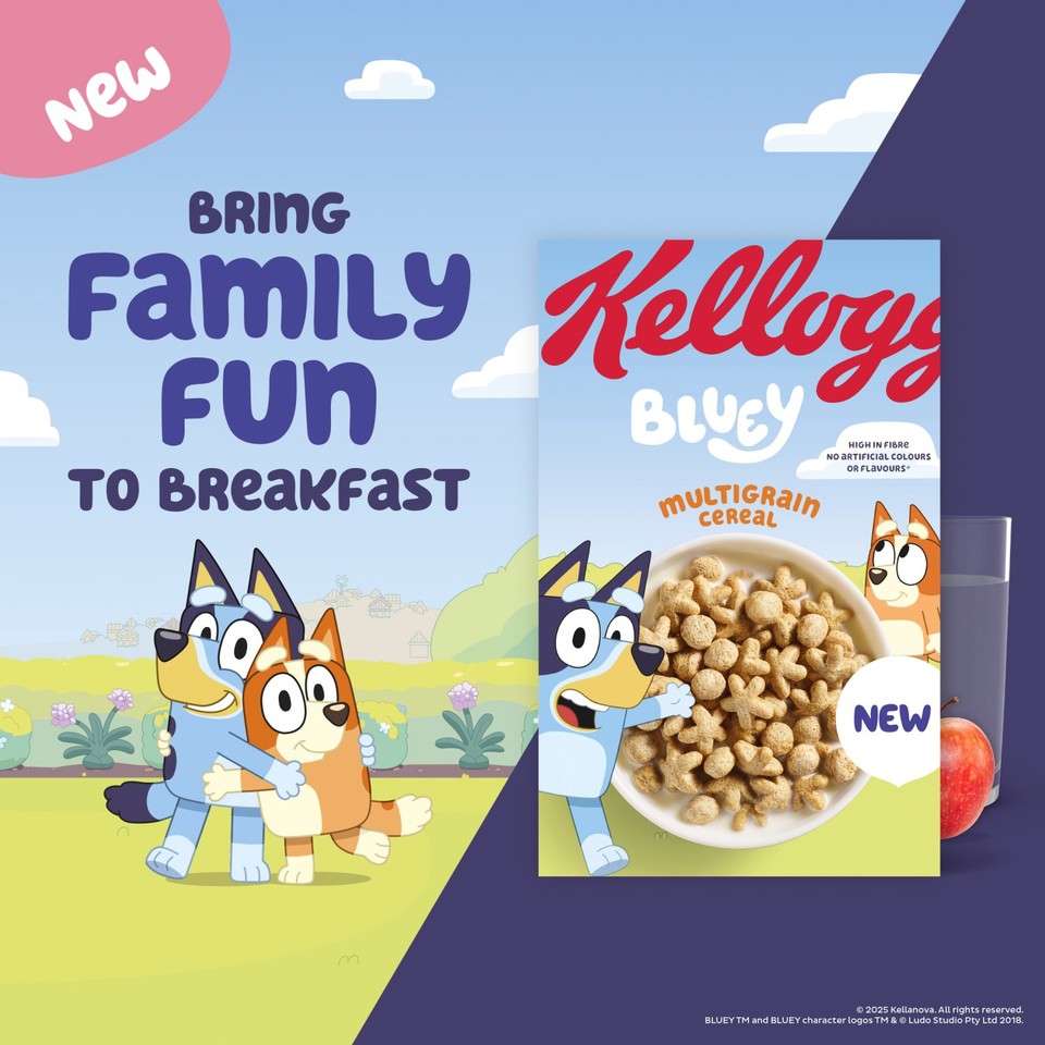 Kellogg's Bluey Breakfast Cereal 350g - Morrisons Online Groceries & Offers