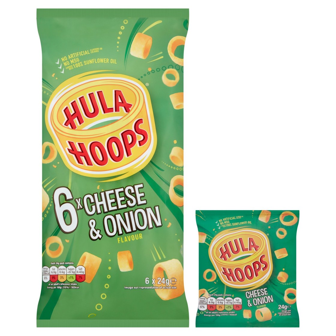 Hula Hoops Cheese & Onion Multipack Crisps 6 Pack - Morrisons Online ...