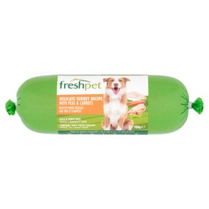 Freshpet Dog Roll Delicate Turkey Recipe With Peas & Carrots ...