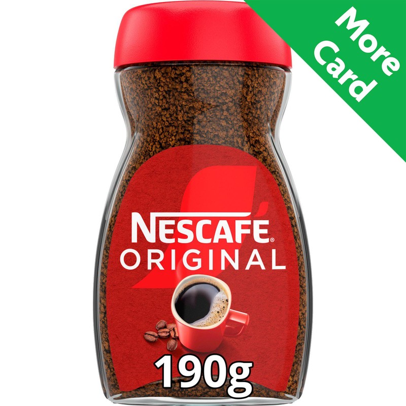 Nescafe Original Instant Coffee 190g - Morrisons Online Groceries & Offers