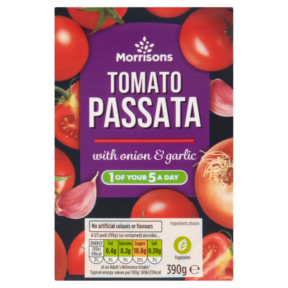 Morrisons Passata with Onion & Garlic (390g) - Morrisons Online ...