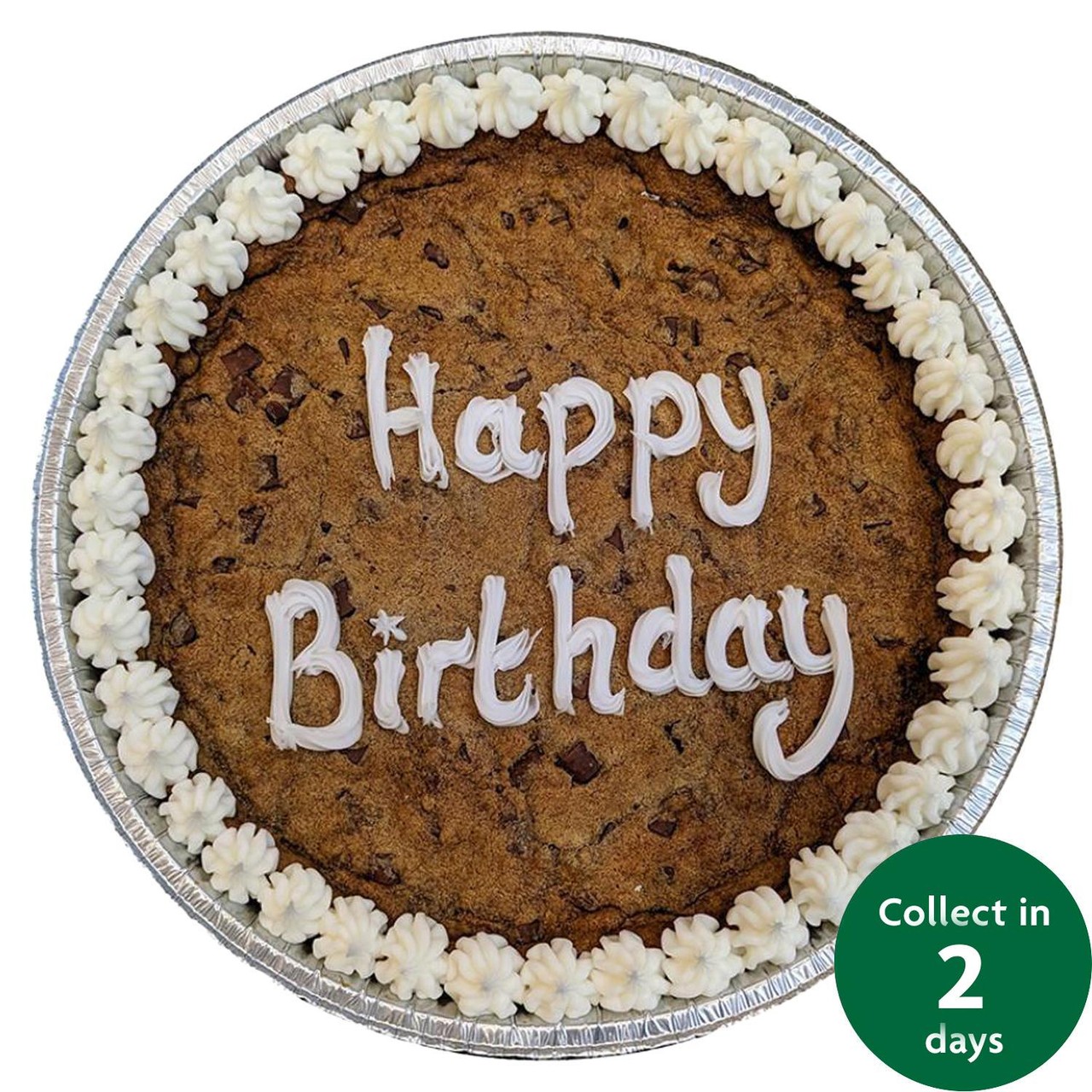 FTO Giant 10" Chocolate Cookie Happy Birthday (Serves 10) - Morrisons ...