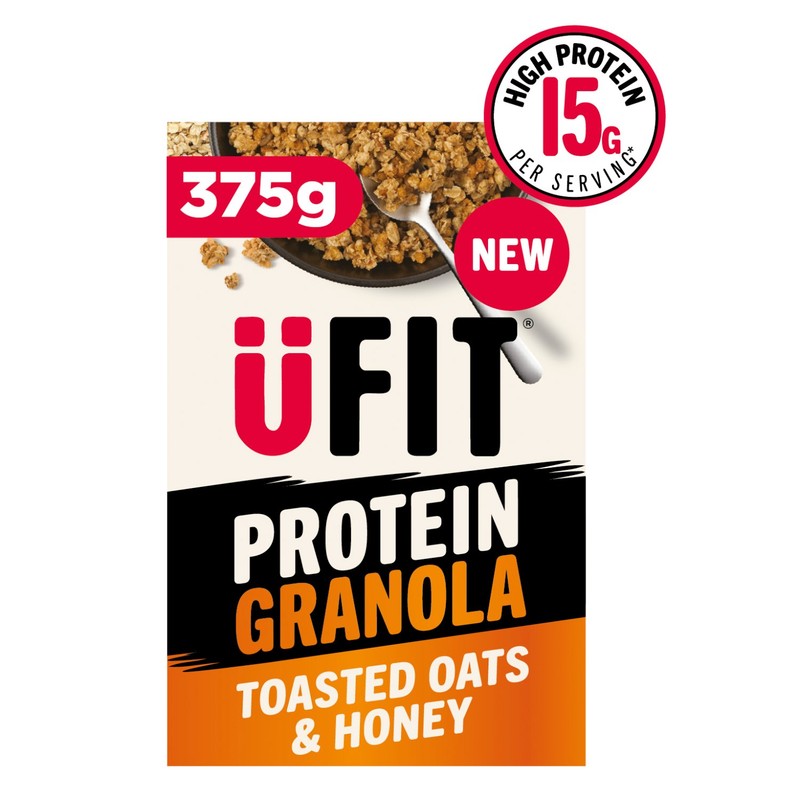 UFIT Protein Granola Toasted Oats & Honey 375g - Morrisons Online ...