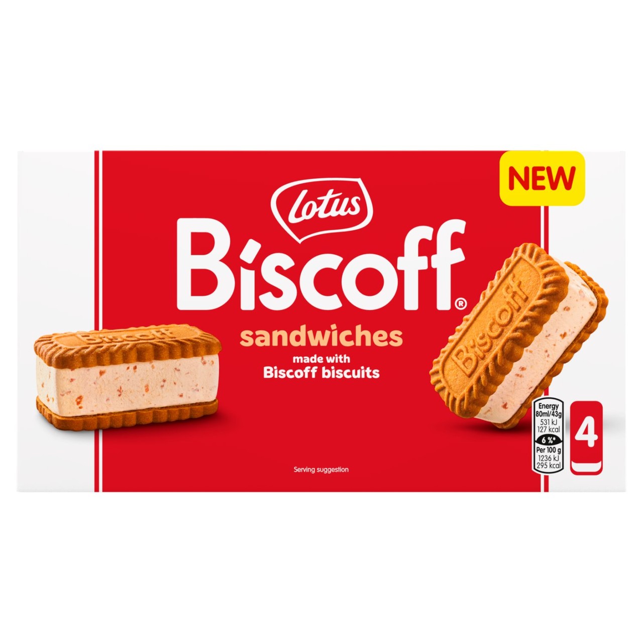 Lotus Biscoff Ice Cream Sandwich - Morrisons Online Groceries & Offers