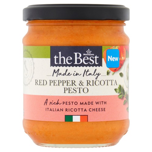 Morrisons The Best Red Pepper & Ricotta Pesto 190g - Morrisons Online ...
