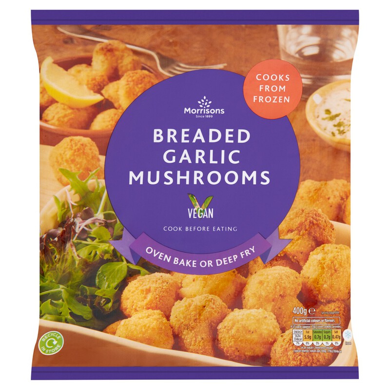 Morrisons Breaded Garlic Mushrooms - Morrisons Online Groceries & Offers