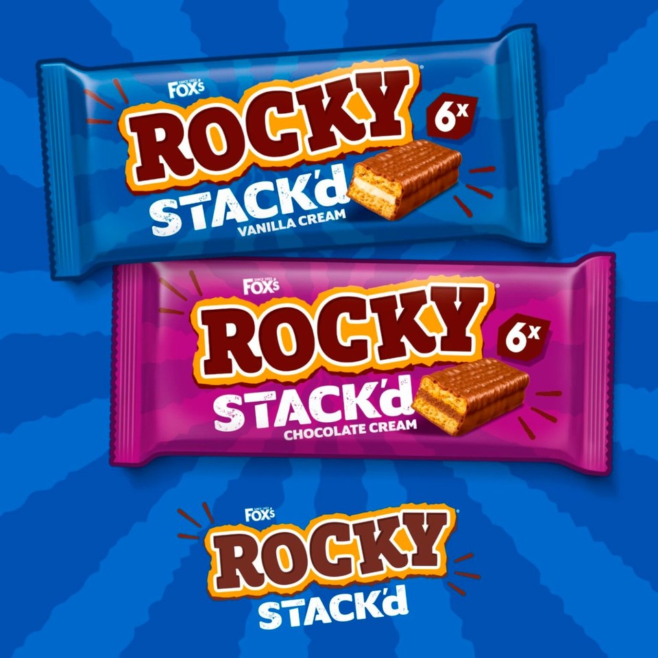 Fox's Biscuits Rocky STACK'd Vanilla Biscuit Bars 6 Bars Multipack - Morrisons Online Groceries ...