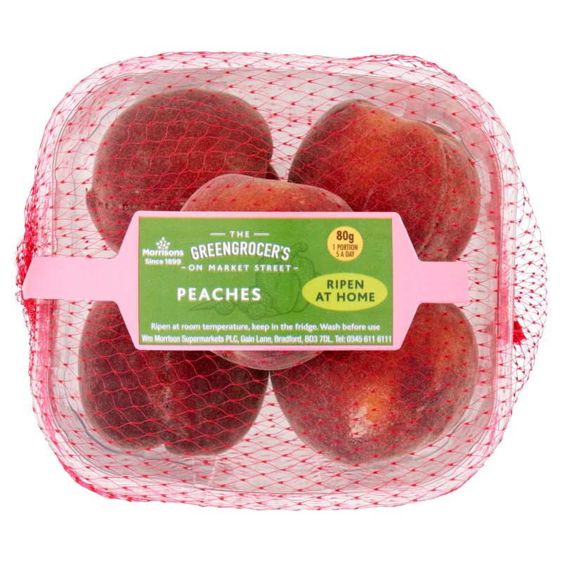 Morrisons Peaches Punnet Minimum 4 - Morrisons Online Groceries & Offers
