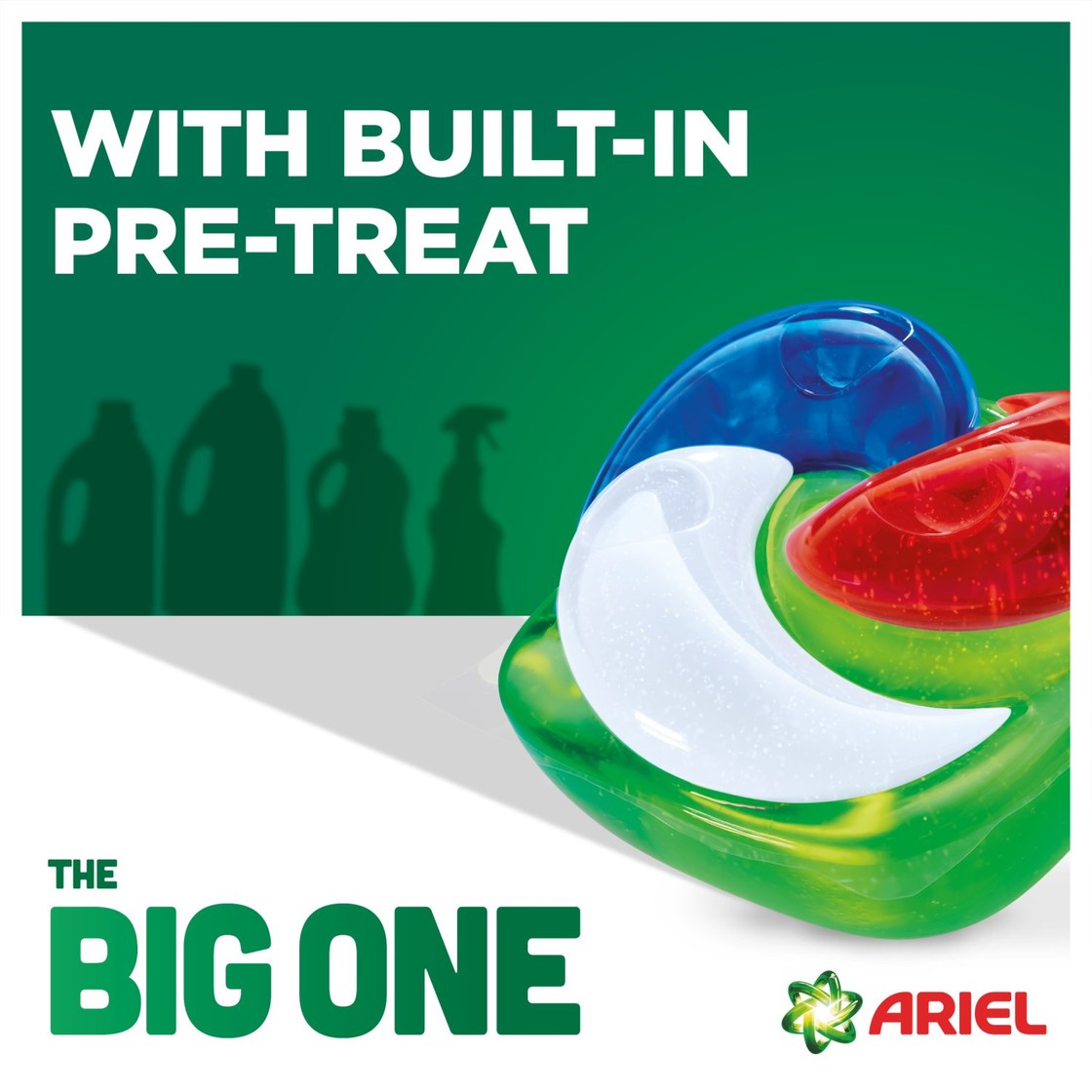 Ariel The Big One Pods Original Washing Liquid Capsules 12 Washes ...