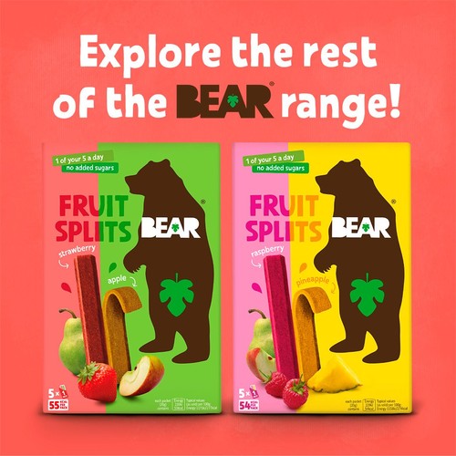 Bear Fruit Splits Strawberry & Apple - Morrisons Online Groceries & Offers