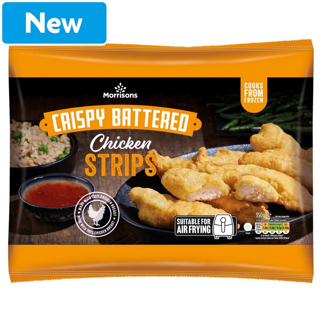 Morrisons Tempura Battered Chicken Strips - Morrisons Online Groceries ...