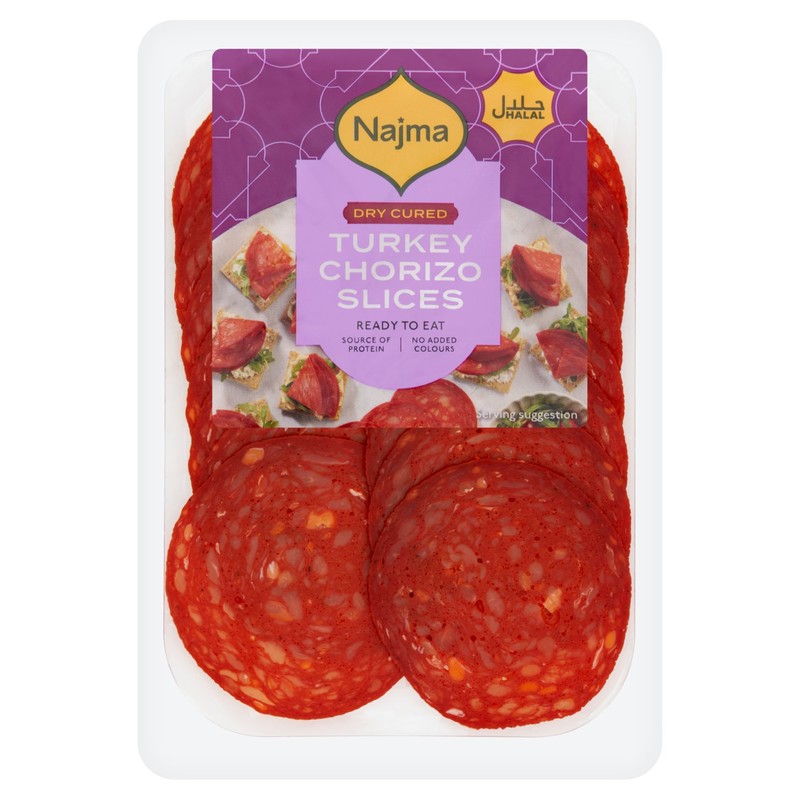 Najma Turkey Chorizo Slices - Morrisons Online Groceries & Offers