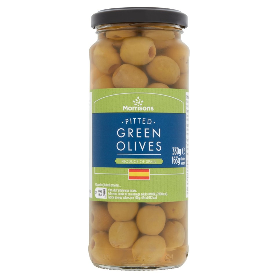 Morrisons Pitted Green Olives (330g) - Morrisons Online Groceries & Offers
