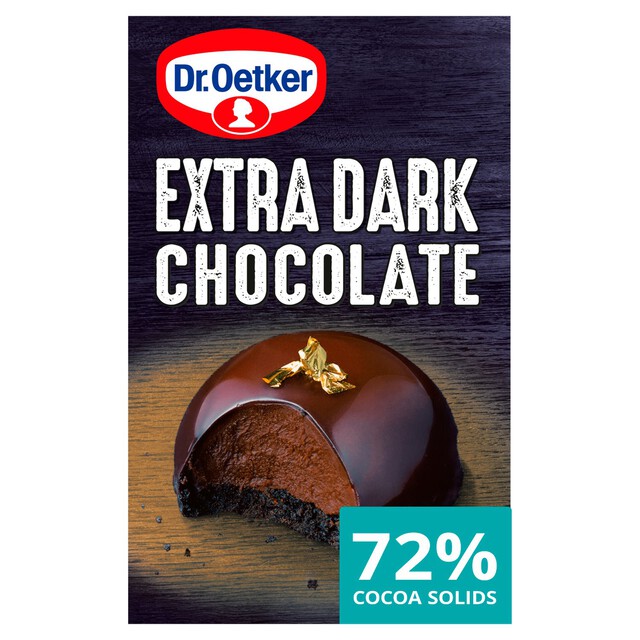 Dr. Oetker Extra Dark Chocolate Bar - Morrisons Online Groceries & Offers
