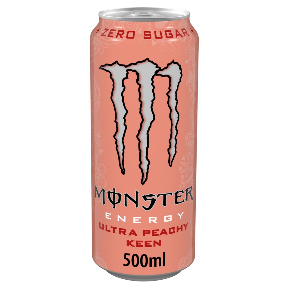 Monster Energy Drink Ultra Peachy Keen Zero Sugar 500ml - Morrisons ...