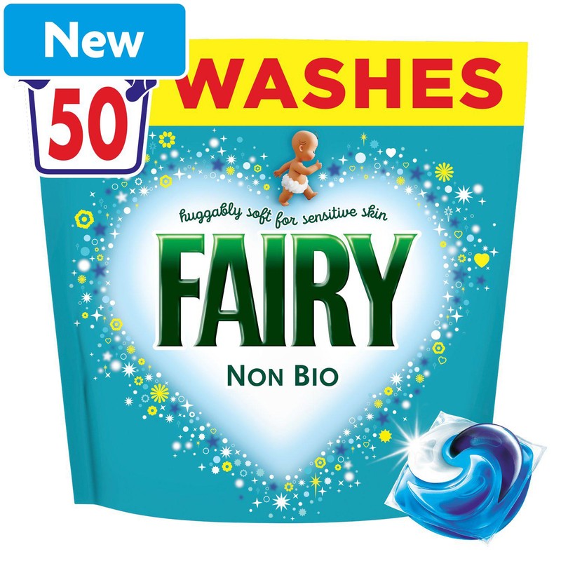 Fairy Non Bio Pods Washing Liquid Capsules 50 Washes - Morrisons Online ...