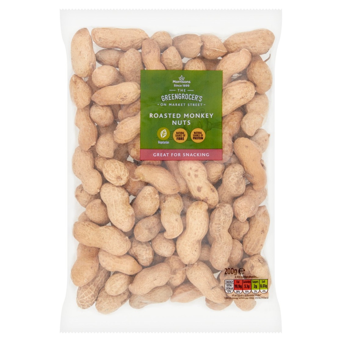 Morrisons Roasted Monkey Nuts 200g - Morrisons Online Groceries & Offers