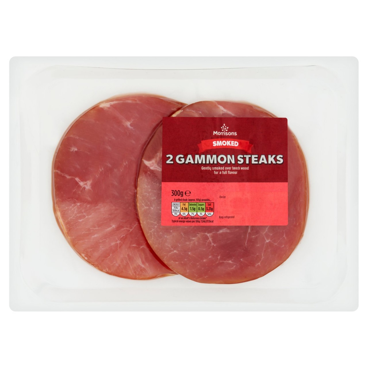 Morrisons 2 Smoked Gammon Steaks - Morrisons Online Groceries & Offers