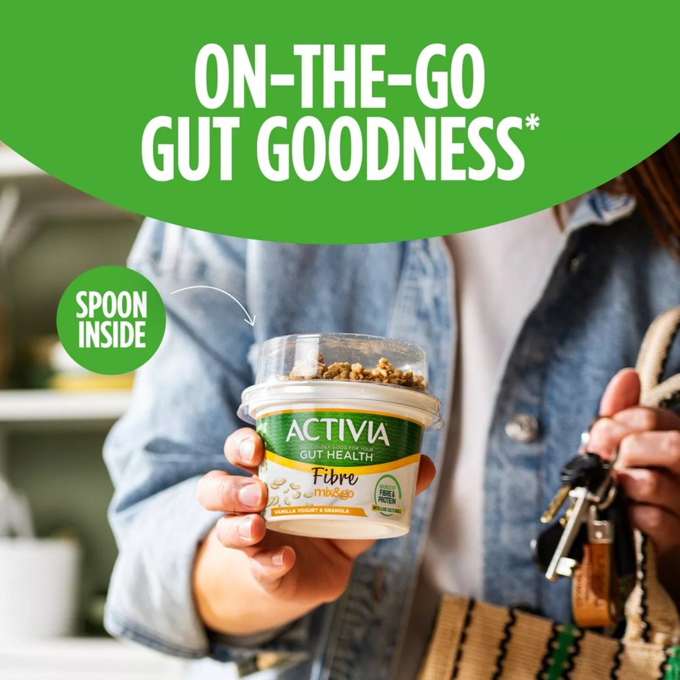 Activia Vanilla & Granola Breakfast Pot With Spoon 165g - Morrisons ...