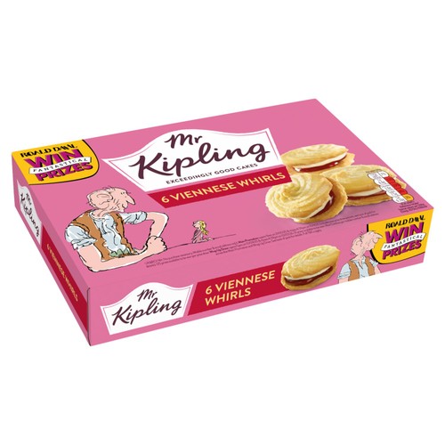 Mr Kipling Viennese Whirls Biscuits Multipack Snack 6pk - Morrisons ...