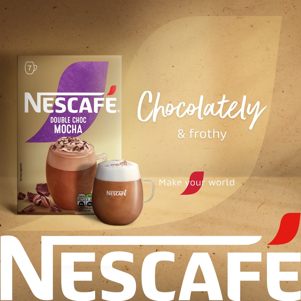 Nescafe Mocha Double Chocolate Instant Coffee 7 Sachets - Morrisons ...