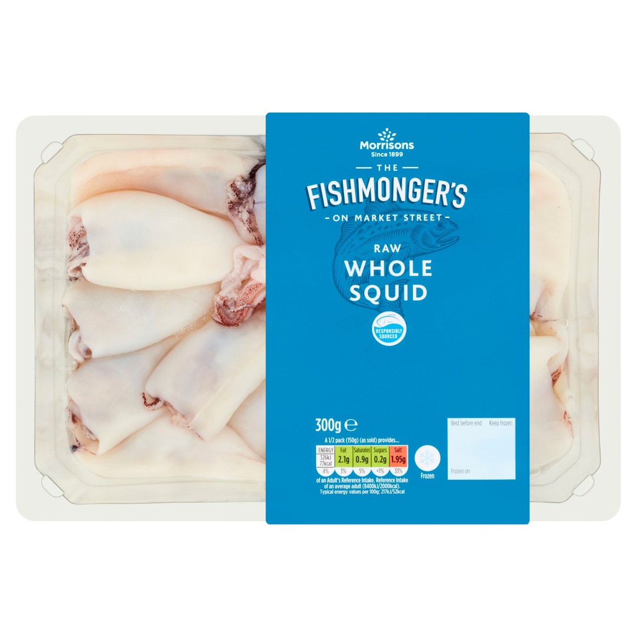 Morrisons Raw Whole Squid - Morrisons Online Groceries & Offers