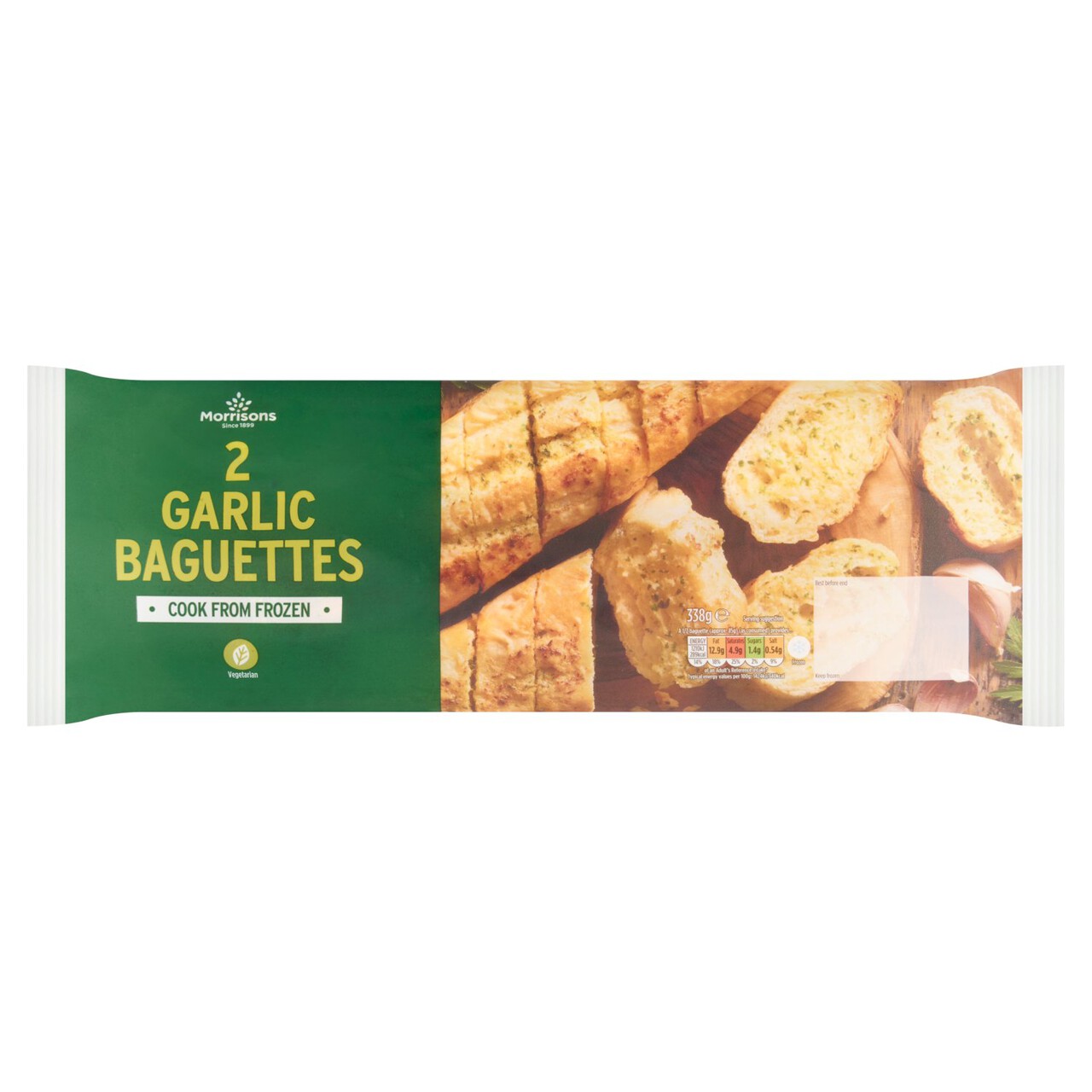 Morrisons 2 Garlic Baguettes - Morrisons Online Groceries & Offers
