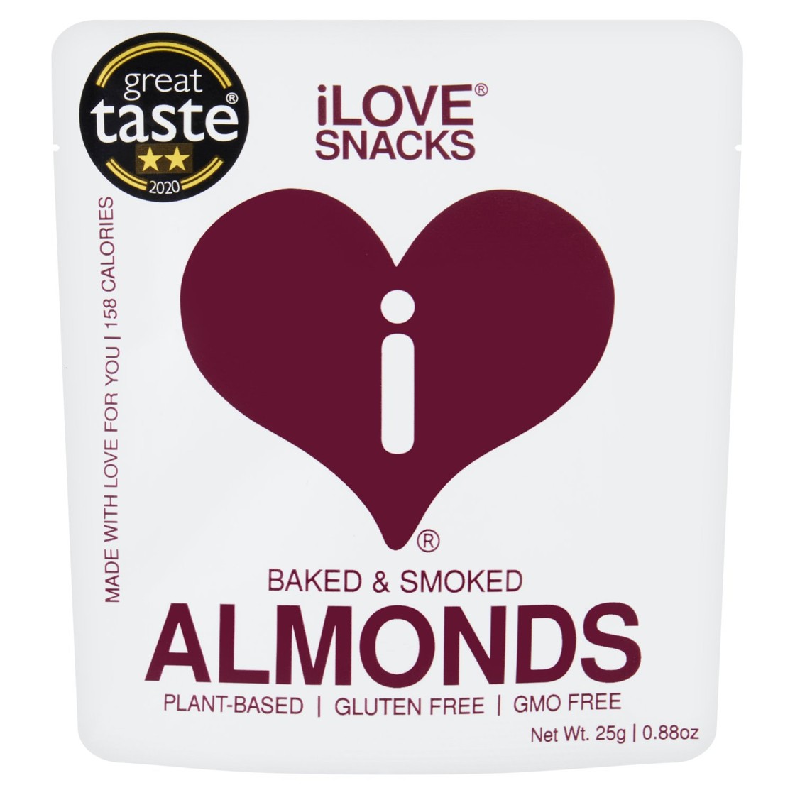 I Love Snacks Baked & Smoked Almonds - Morrisons Online Groceries & Offers