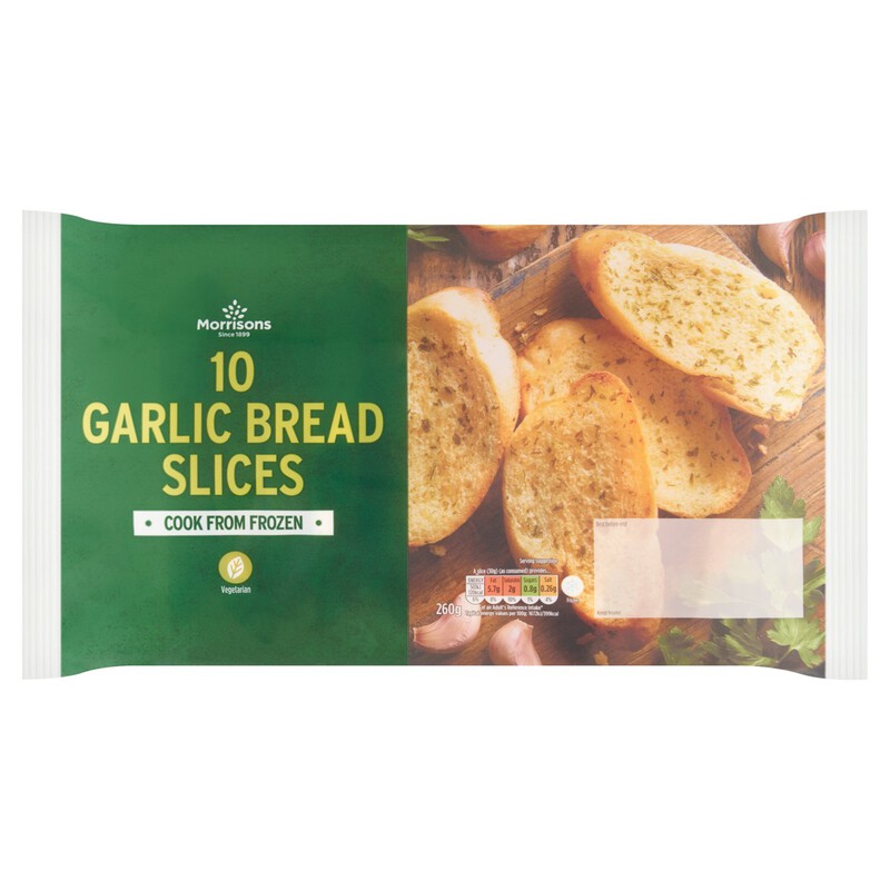 Morrisons 10 Garlic Bread Slices - Morrisons Online Groceries & Offers