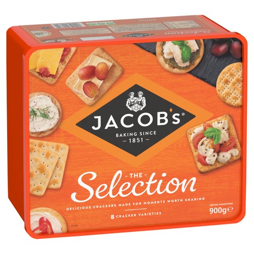 Jacob's The Selection 8 Cracker Varieties 900g - Morrisons Online ...