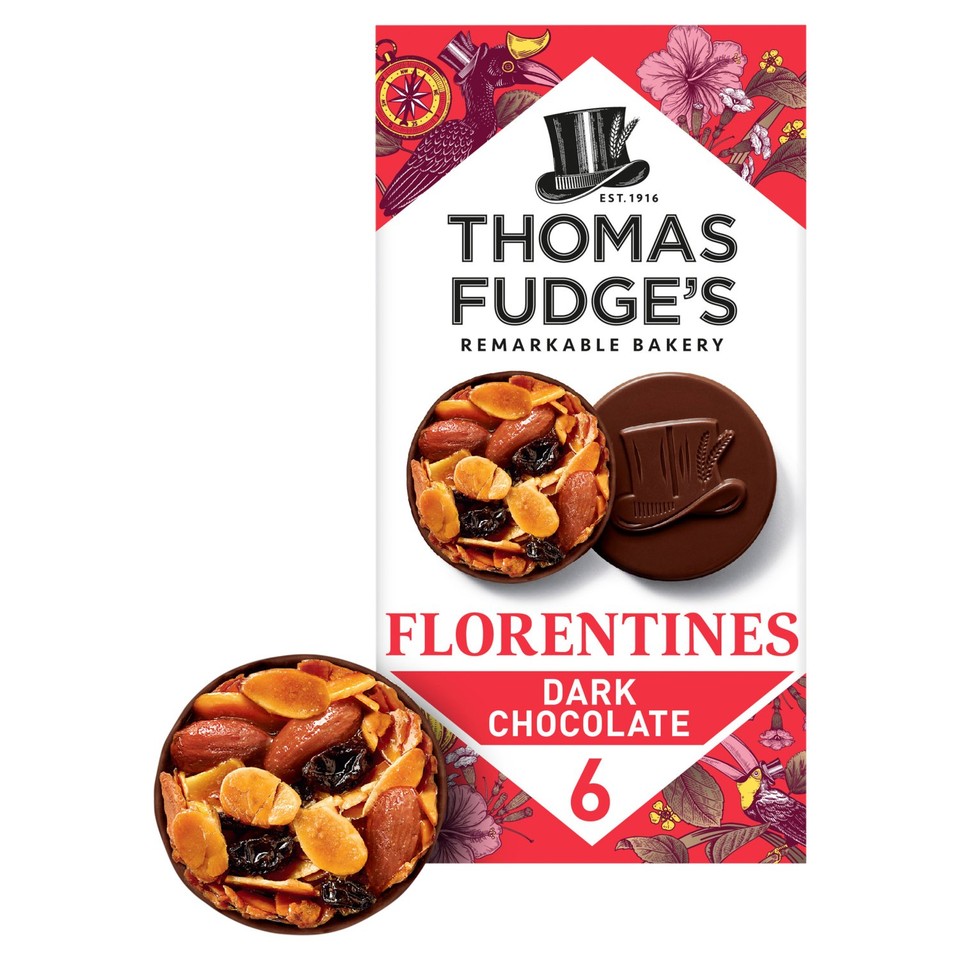 Thomas Fudge Dark Chocolate Florentines - Morrisons Online Groceries ...