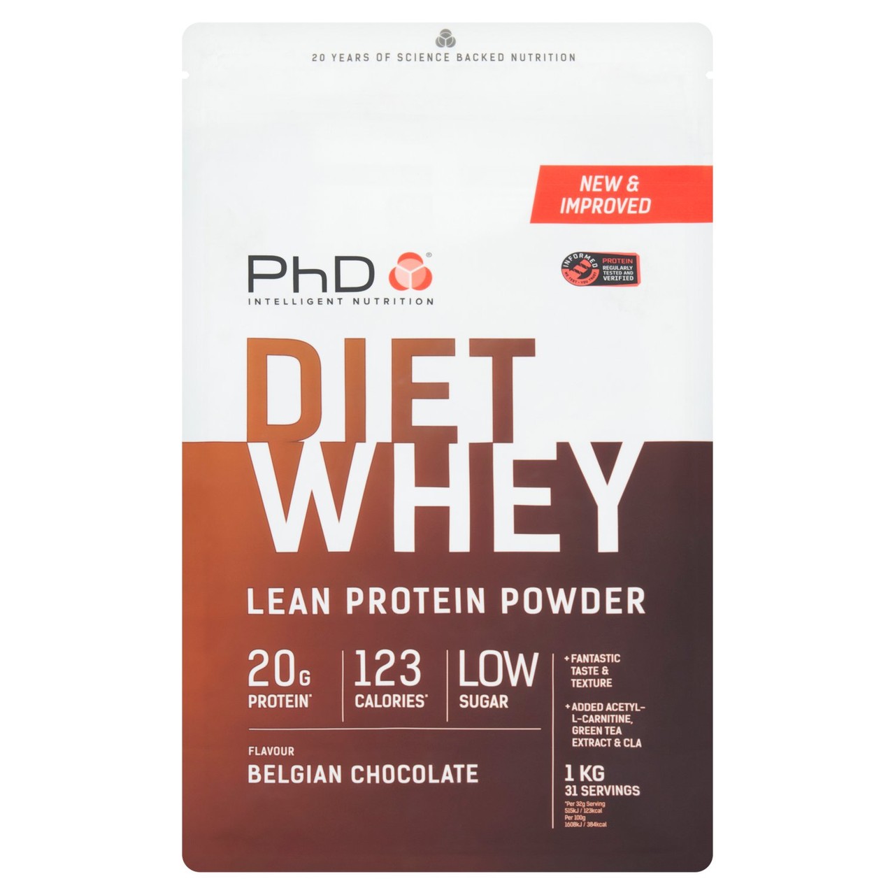PhD Diet Whey Belgian Chocolate - Morrisons Online Groceries & Offers