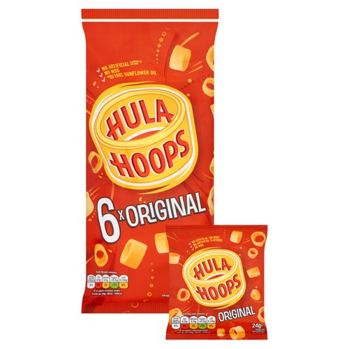 Hula Hoops Original Multipack Crisps 6 Pack - Morrisons Online ...