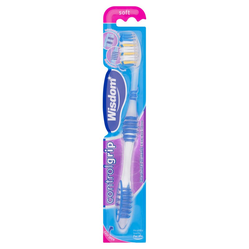 Wisdom Control Grip Soft Toothbrush - Morrisons Online Groceries & Offers