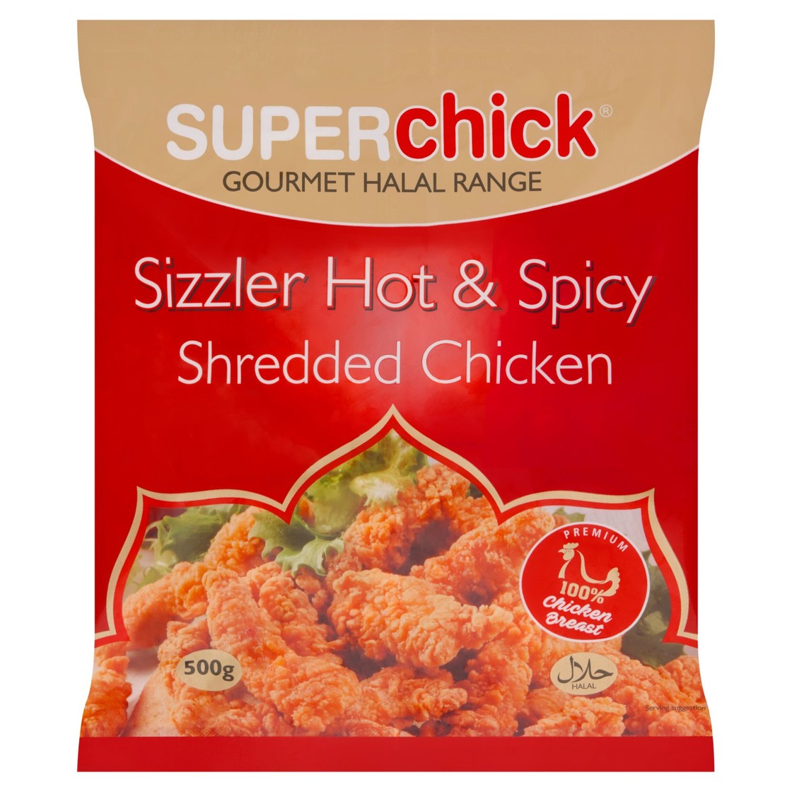 Superchick Shredded Chicken Hot & Spicy Sizzler - Morrisons Online ...