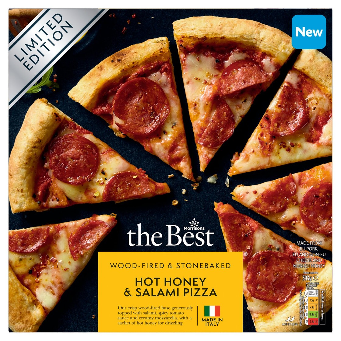 Morrisons The Best Woodfired Hot Honey And Salami Pizza - Morrisons ...