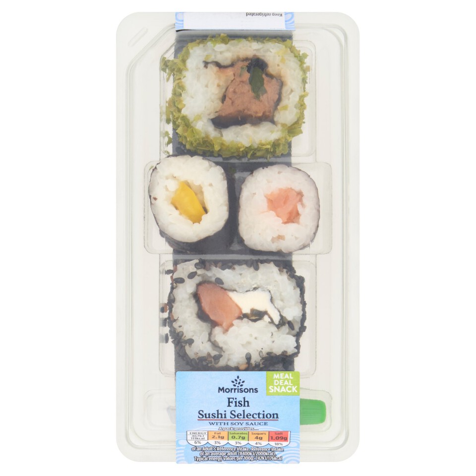 Morrisons Fish Sushi Selection Snack - Morrisons Online Groceries & Offers