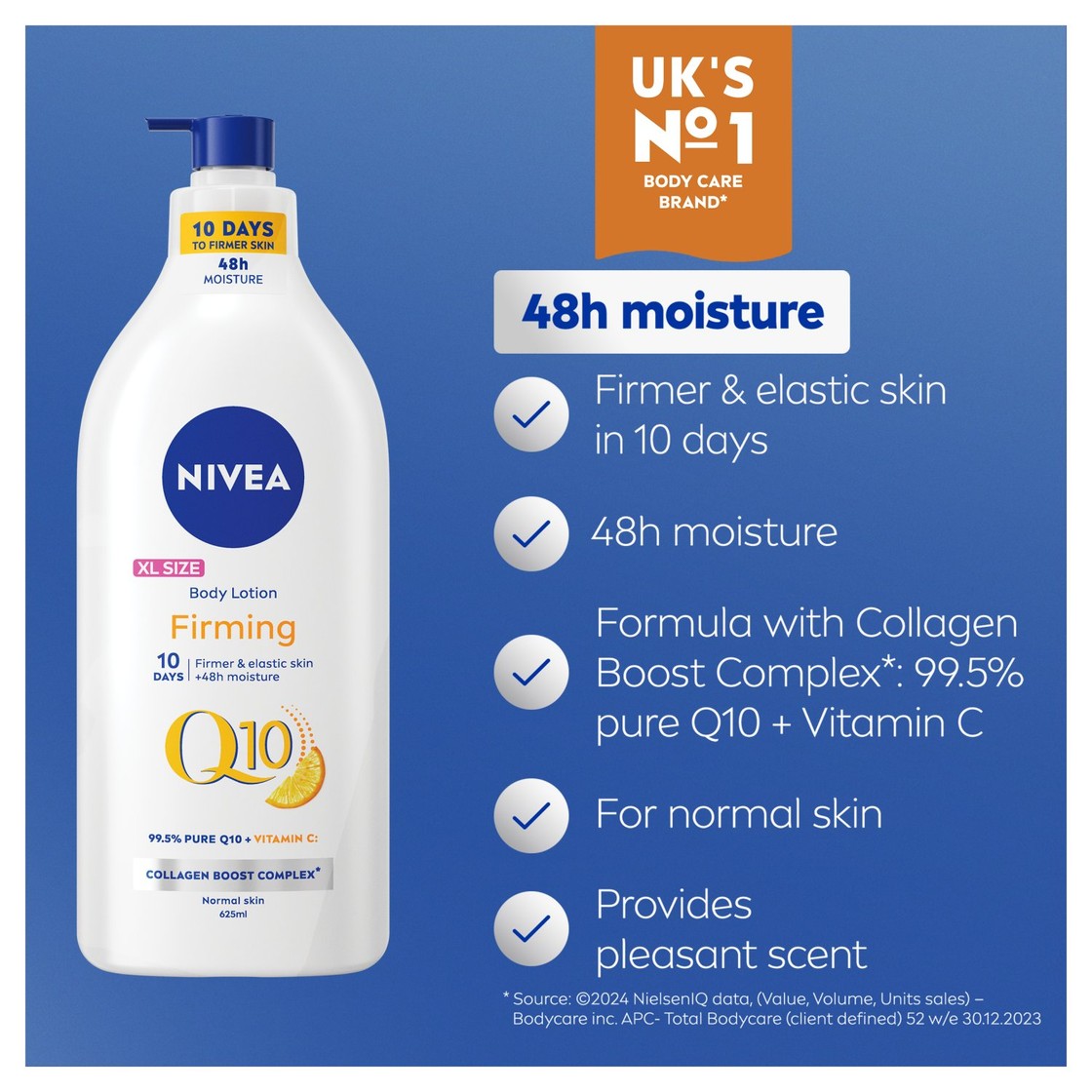 NIVEA Body Lotion Q10 + Vitamin C 625ml - Morrisons Online Groceries ...